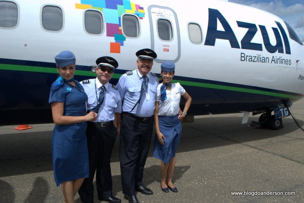Azul faz primeiro voo em Conquista | BLOG DO ANDERSON